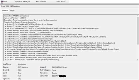 Windows 10 Getting Error Clr20r3 And Kernelbasedll When Launching A