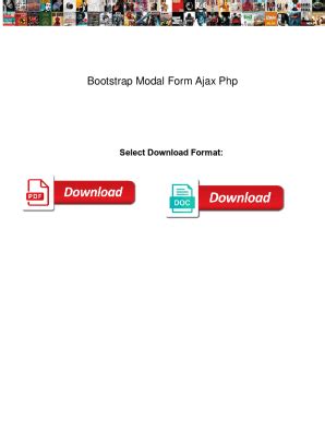 Fillable Online Bootstrap Modal Form Ajax Php Bootstrap Modal Form Ajax Php Target Fax Email