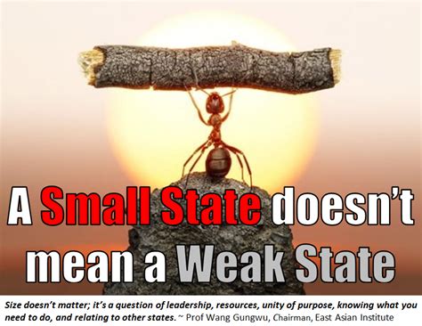 Dun Talk Cock Lah Commentary Small State Doesnt Mean A Weak State
