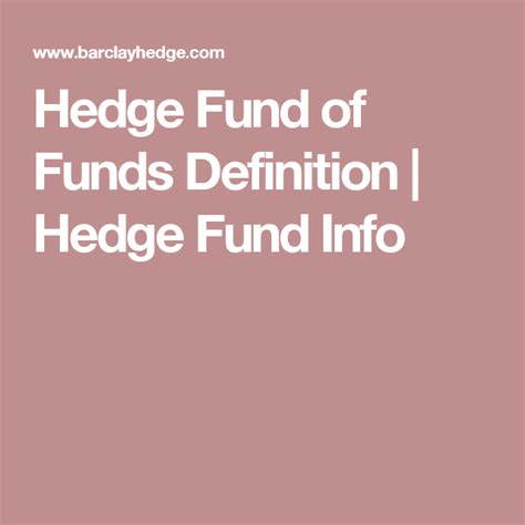 Define Hedge Fund Hacag