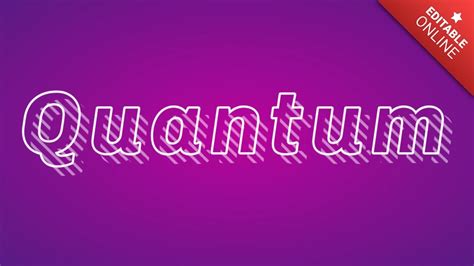 Quantum Style Line Shadow Strip Text Effect Generator