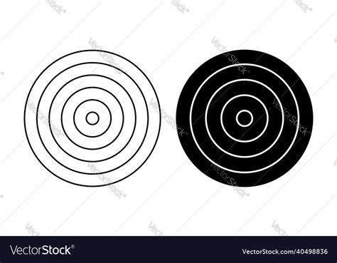 Concentric Ring Pattern Royalty Free Vector Image