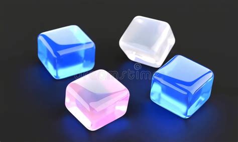 A 3d Render Of Abstract Geometric Blocks On A Black Background Stock Illustration Illustration