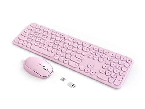 Wireless Keyboard Mouse Combo 2 4ghz Aesthetic Quiet Keyboard And Mouse Wireless 110 Keys