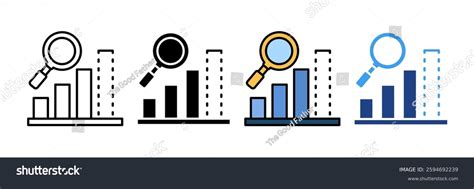 Data Lineage Icon Set Multiple Style Stock Vector Royalty Free