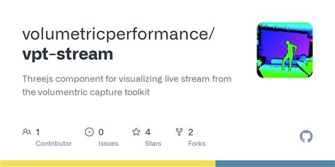 Github Volumetricperformancevpt Stream Threejs Component For