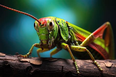 Premium Ai Image Macro Photo Of Grasshopper