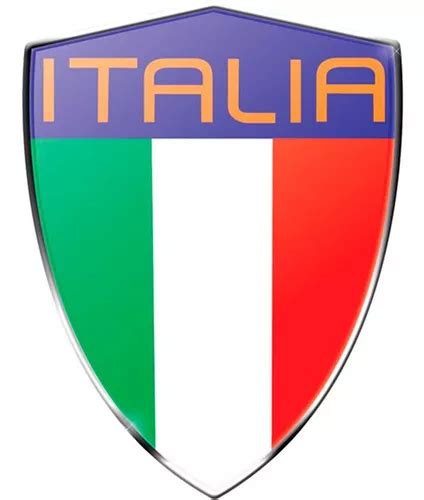 Adesivo Escudo Italia Universal Cor Cromada MercadoLivre