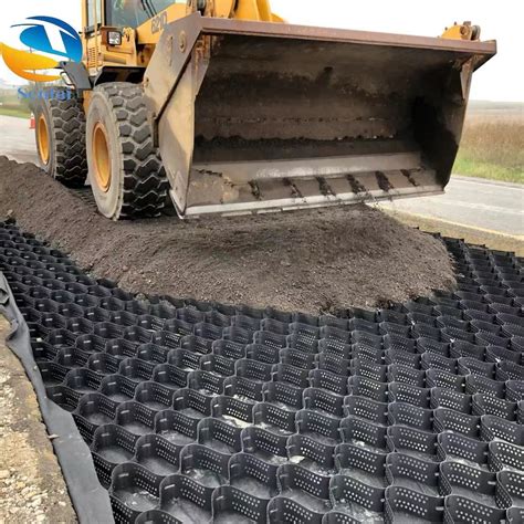 Grass Planting Grid Greening Honeycomb Geogrid Highway Mountain And