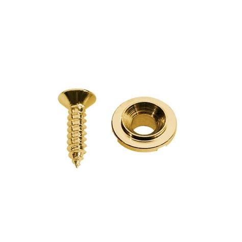 1 Telecaster Guitar String Guide Round Gold Screw Sh 3 G