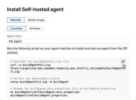 self hosted build agents teamcity pipelines documentation