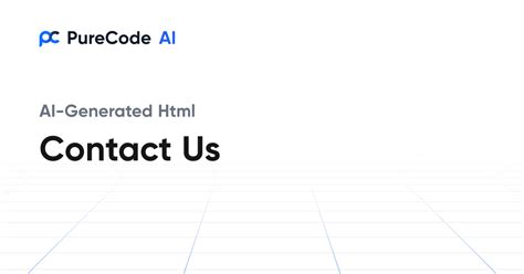 Build Great Html Contact Us Components Faster Using Ai Tools