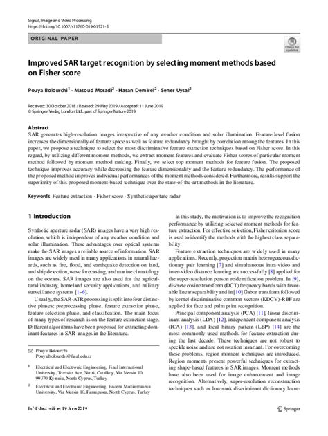 pdf improved sar target recognition by selecting moment methods based