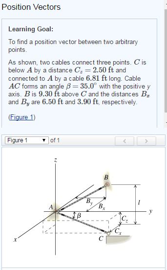 Solved Position Vectors Learning Goal To Find A Position Chegg