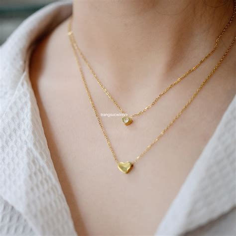 Dây Chuyền Layer Tim Winnie Accessories