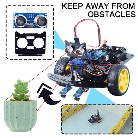 2wd robot car kits for programming project with line tracking and