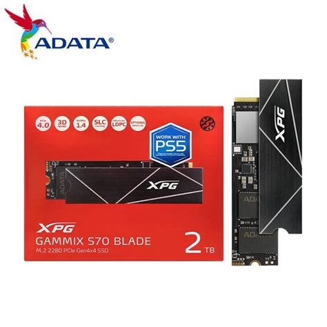 2 ТБ Внутренний SSD-диск ADATA XPG GAMMIX BLADE S70 для PS5/M.2 2280 ...