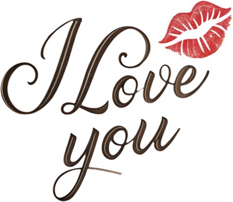 Affectionate I Love You Cursive Text 55530340 Png