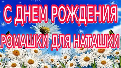 Ромашковое День Рождения Happy Birthday КРАСИВОЕ ПОЗДРАВЛЕНИЕ Ромашки