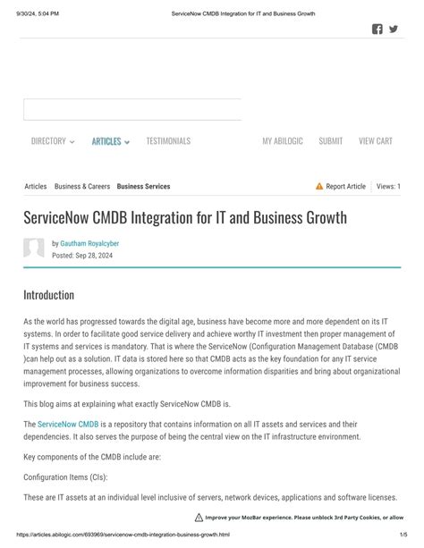 Ppt Servicenow Cmdb Integration For It And Business Growth Powerpoint Presentation Id13607452