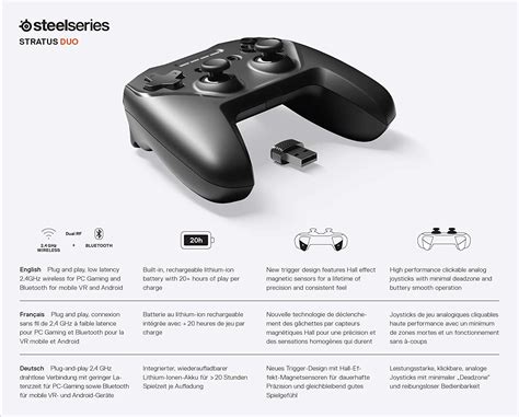 Buy SteelSeries Stratus Duo Wireless Gaming Controller – Compatible ...