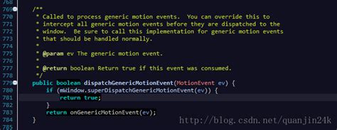 Dialog中处理鼠标事件dispatchgenericmotionevent Csdn博客