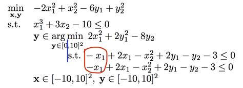Math Mode Aligning Two Level Optimization Problem Tex Latex Stack