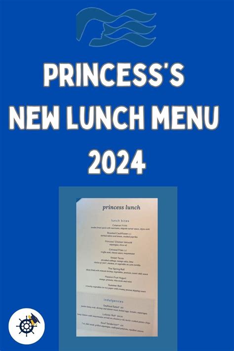 Princess Lunch Menu 2024 Princess Cruise Food Lunch Menu Cruise Food