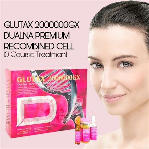 Glutax 2000000gx Dualna Premium Recombined Cell Whitening Original
