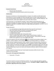 KIN 100 Discussion 6 2 Docx KIN 100 Discussion 6 Introduction To Research General Instructions