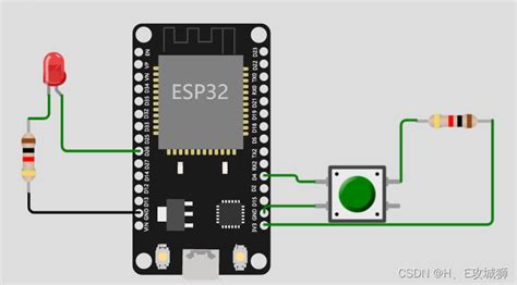 Esp32使用按键外部中断实现开关灯esp32按键 Csdn博客