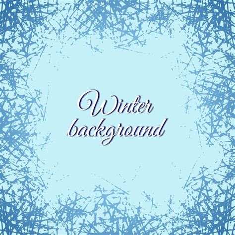 Premium Vector Blue Frosted Texture In Winter Window Frost Pattern
