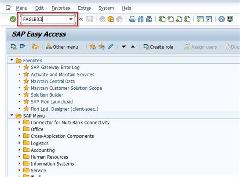 Gl Account Balance Display Faglb03