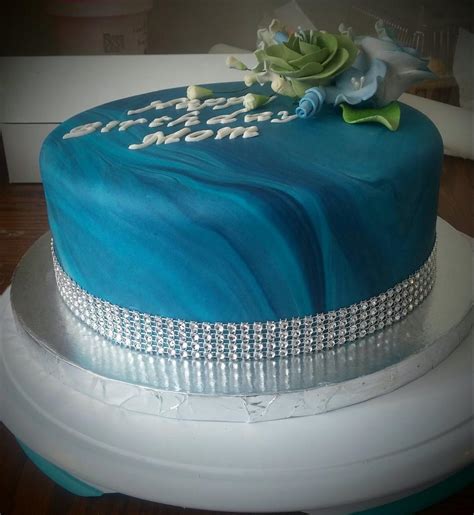 Marbled Fondant Cake Cake By M1bame Cakesdecor