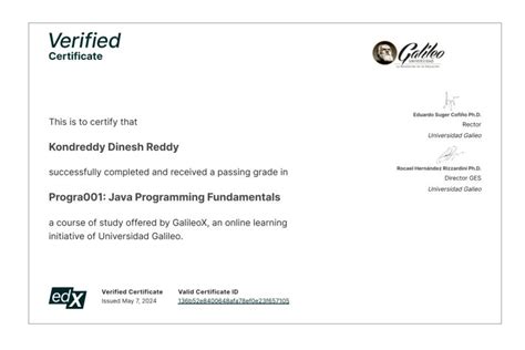 dinesh reddy on linkedin galileox s java programming fundamentals
