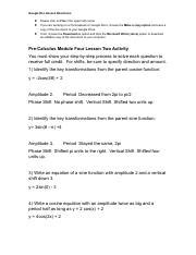 Mastering Pre Calculus Transformations Step By Step Guide Course Hero