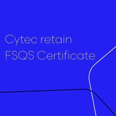 Cytec Achieves Fsqs Recertification Cytec