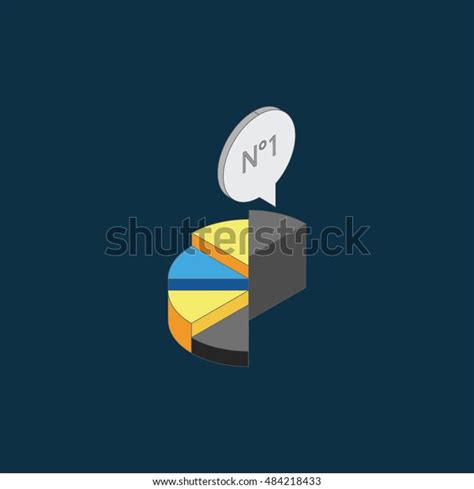 Isometric 3d Vector Chart Stock Vector Royalty Free 484218433 Shutterstock