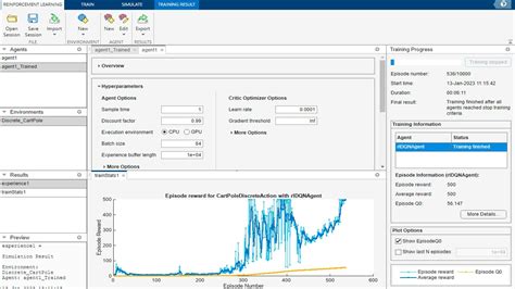 Deep Reinforcement Learning MATLAB Simulink
