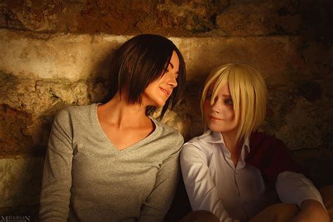 Shingeki No Kyojin Ymir X Krista By Milliganvick On Deviantart
