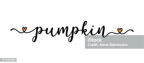 손으로 호박 단어를 배너로 스케치했습니다 포스터 라벨 스티커 전단지 헤더 카드 광고 공지에 대한 레터링 낱말에 대한 스톡 벡터 아트 및 기타 이미지 Istock