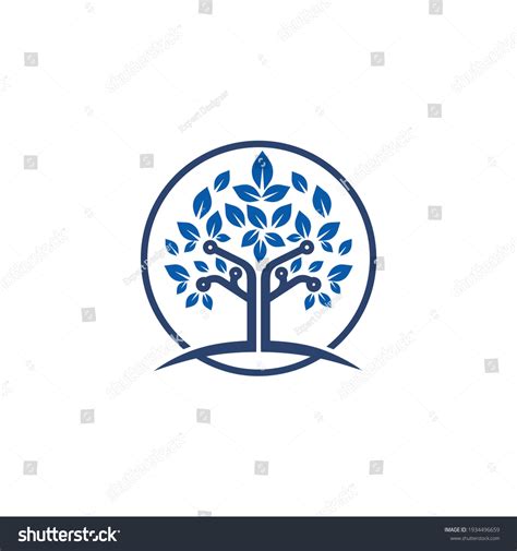 Digital Tree Technology Tech Symbol Security Stock Vector Royalty Free Shutterstock