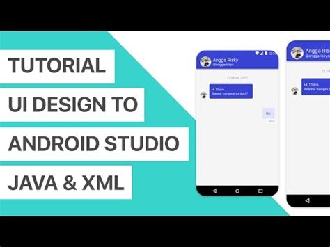 Chat App UI Design To Android Studio XML And Java Tutorial Video Lecture How To Design UI In