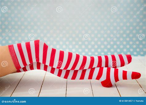 Santa Woman Legs Stock Image Image Of Xmas Woman Beauty 61301457
