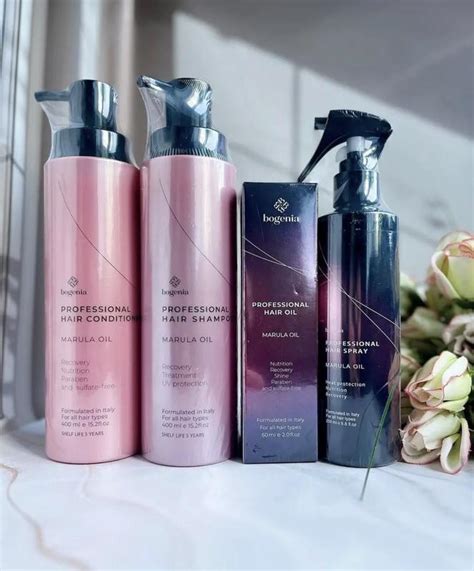 Набор для ухода за волосами с маслом марулы bogenia professional hair ...
