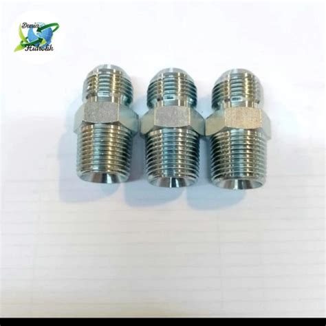 Jual Dobel Nepple 5 8 Jic X 5 8 Npt Double Nepple 5 8 Jic X 5 8 Npt