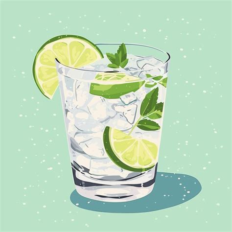 Klassischer Alkoholischer Cocktail Gin Tonic Im Glas