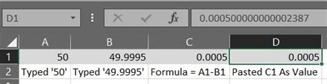 Excel Cannot Subtract Two Numbers Correctly Rexcel