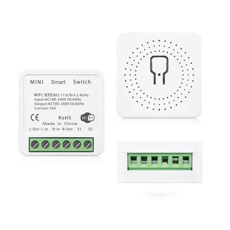 Pack X2 Modulo Interruptor O Enchufe Wifi Vhome Mini 16A 9 24
