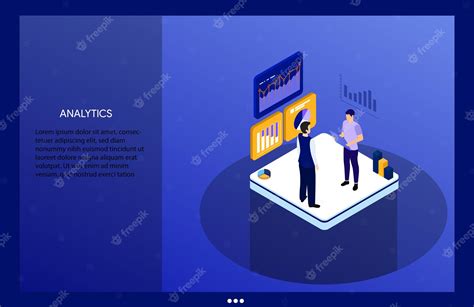 Premium Vector Isometric Analytics Illustration Premium Vector Isometric Analytics Illustration